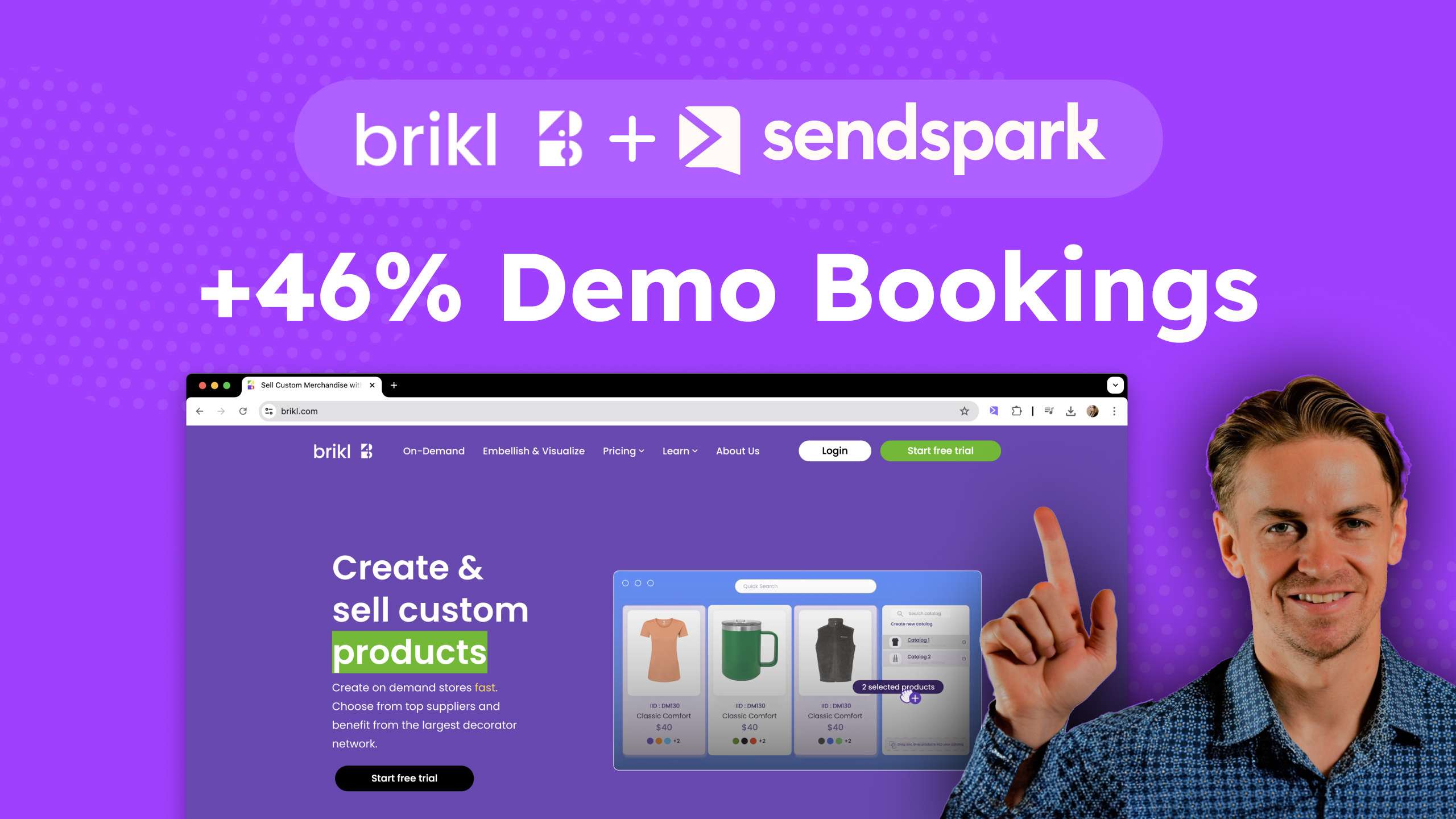 Case Study | Brikl Increases Demos 46% with Sendspark
